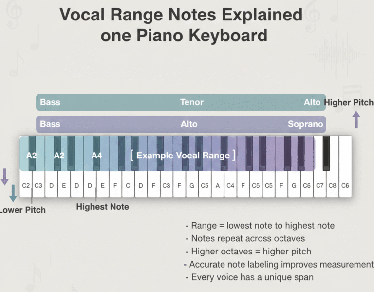 Vocal Range Notes Explained: Frequencies & Octaves