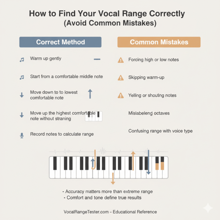 How to Find Your Vocal Range Correctly (Avoid Common Mistakes)